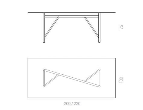 Tubolar Rectangular Table By Mentemano Design Nicola Gisonda
