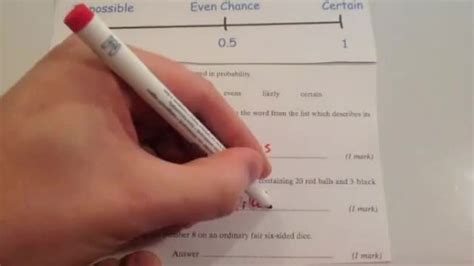 Probability Scale Corbettmaths