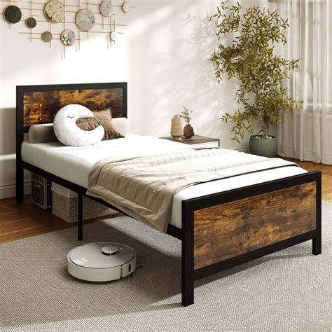 Metal Bed Frame With Headboard And Footboard Costway