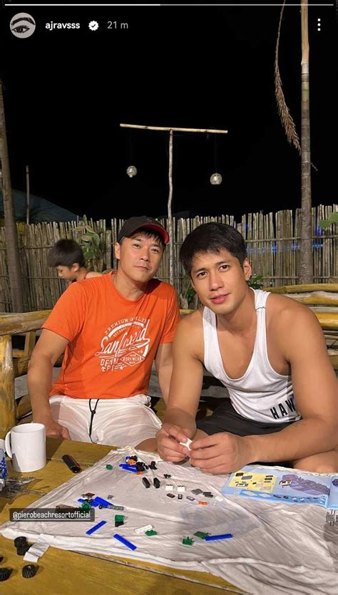 Aljur Abrenica Bonds With Aj Ravals Father Jeric Raval Kami Com Ph