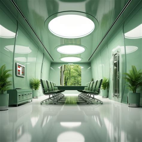 Premium Ai Image Green Confrence Room Uhd Wallpaper