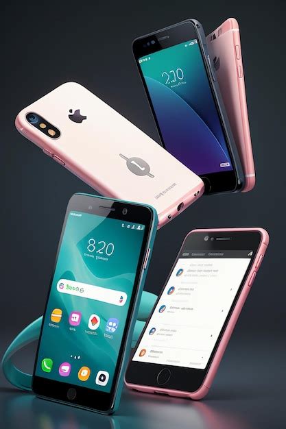 Premium Ai Image Smartphone Mobile Phone Product Mockup Display