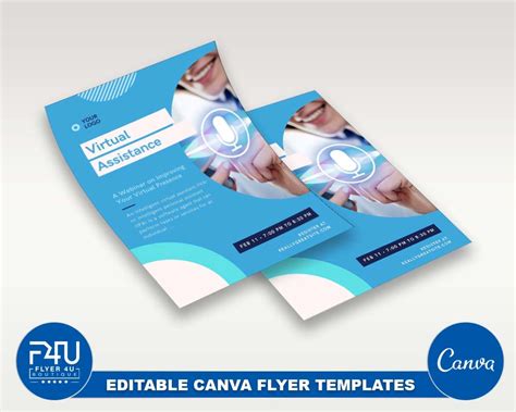 Virtual Assistant Flyer Diy Canva Virtual Assistant Flyer Etsy