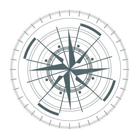 Compass Symbol On Geometry Pattern Stock Illustration Illustration Of Journey Minimal 189176100
