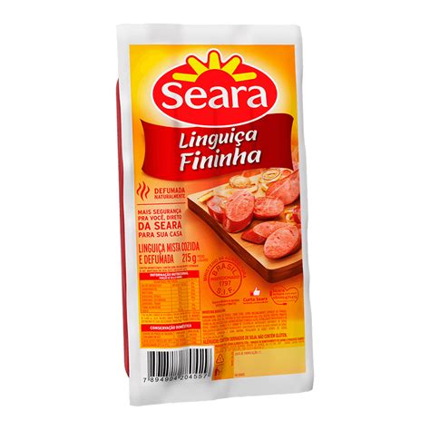 Linguiça Mista Seara Fininha Defumada 215g Rissul Online