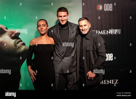 Rotterdam Santiago Gimenez And His Girlfriend Fer Serrano And Father