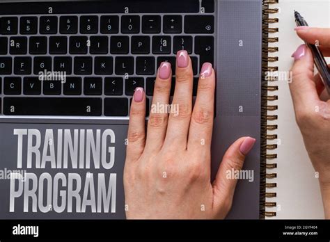 sign displaying training program business showcase learn specific