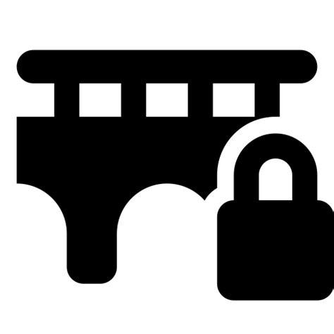 Font Awesome Bridge Lock Icon Font Awesome Iconpack Font Awesome Team