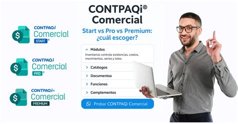 Contpaqi® Comercial Start Vs Pro Vs Premium Comparativa Completa Te