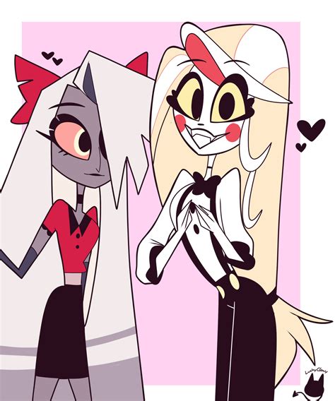 Charlie And Vaggie By Luckyclawy On Deviantart
