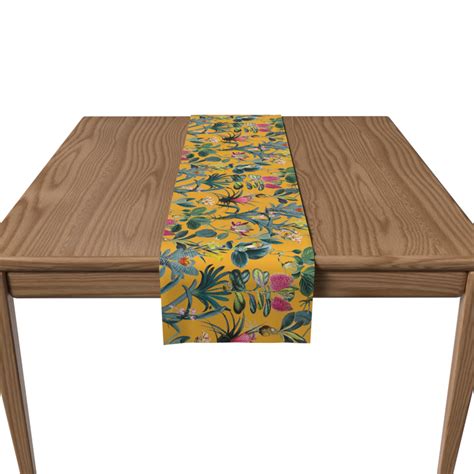 Floral Yellow Runner Masrybs