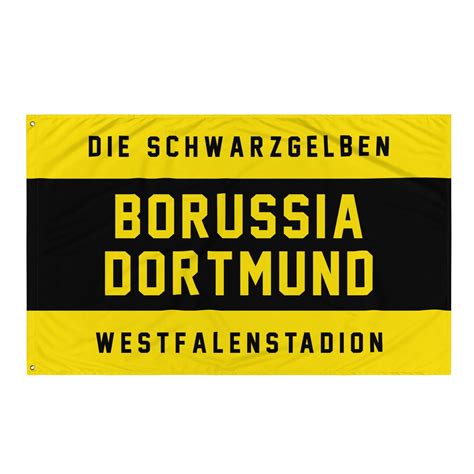 Borussia Dortmund Football Flag Banner Bvb Bundesliga Champions League