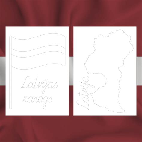 Latvija Krāsojamās Lapas Mācību Materiāli