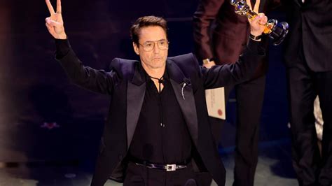 Robert Downey Jr Consiguió El Primer Óscar De Su Carerra Esta Es Su