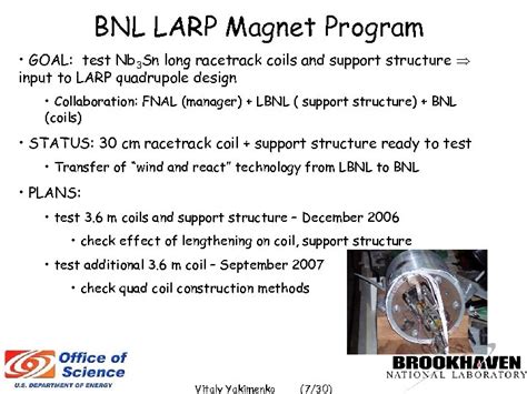 Overview Of Bnl S Accelerator R D Program Vitaly Yakimenko