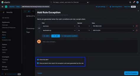 Creating A Rule Exception Siem Discuss The Elastic Stack