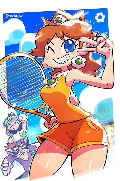 Luigi Princess Daisy And Waluigi Mario And 2 More Drawn By Rariatto
