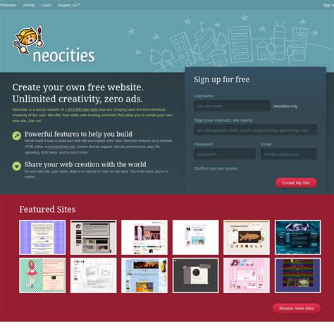 Neocities — Free Online Code And Developer Tools Tool — Tinytools