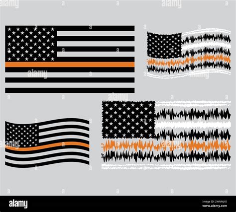 Thin Yellow Line Flag Thin Red Line Flag Thin Blue Line Flag Thin