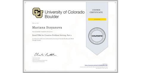 Excelvba For Creative Problem Solvingpart1 Completed Mariana Stoyanova