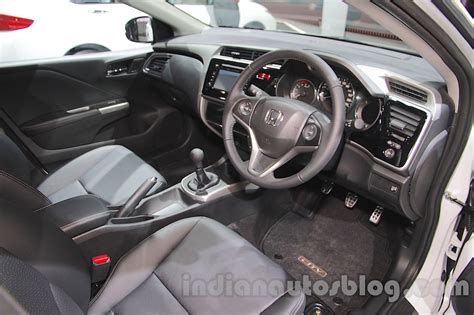2016 Honda City Black Interior With Accessories Dashboard At Auto Expo 2016