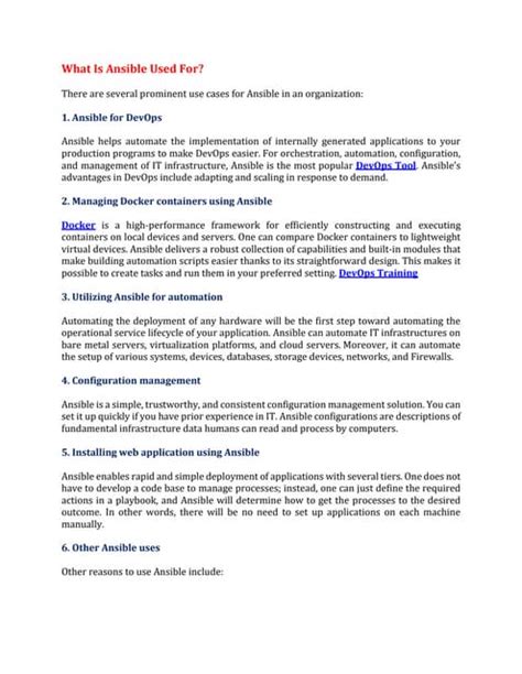 Introduction To Ansible Tower Presentation Ppt