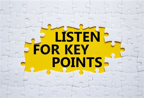 Key Points Symbol Wooden Blocks With Words Key Points Beautiful Grey