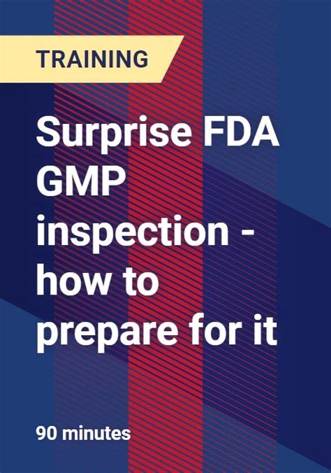 Surprise Fda Gmp Inspection How To Prepare For It Surprise Fda Gmp Inspection How To Prepare For It