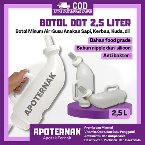 Jual Botol Dot Sapi Pedet 25 Liter Transparan Sapi Kuda Kerbau