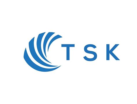 Tsk Letter Logo Design On White Background Tsk Creative Circle Letter