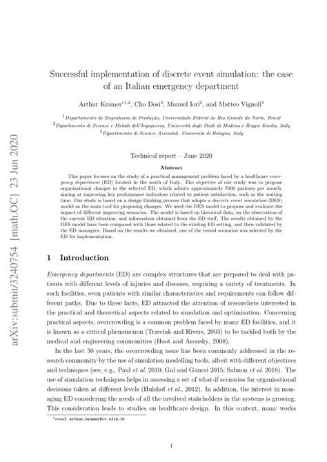 pdf successful implementation of discrete event simulation the case