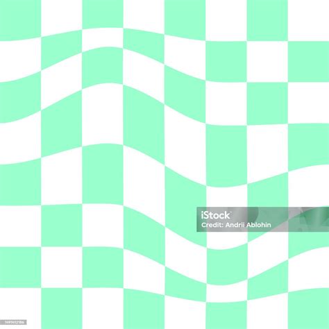 Distorted Chessboard Texture Checkered Optical Illusion Psychedelic