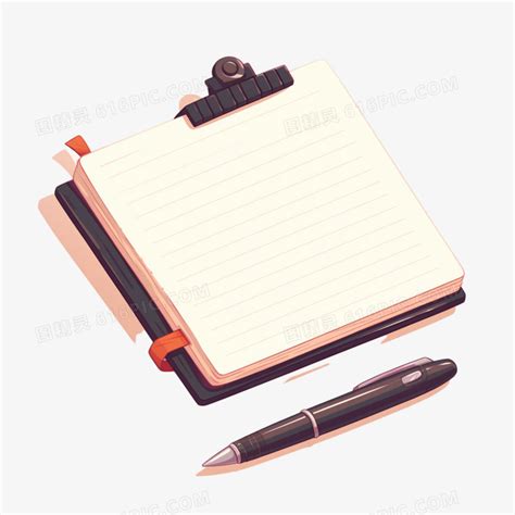 卡通风笔和本子免抠元素图片免费下载png素材编号vo9i06pmk图精灵