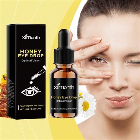 Ximonth Honey Extract Eye Drops Refreshing Moisturizing Relieve Eye Dry