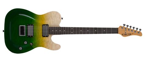 Schecter Pt Classic Electric Guitar With Hardcase Caribbean Fade Burs