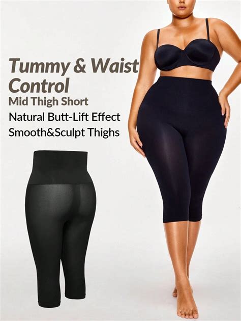 Shapora Plus Size Shaping High Waisted Shapewear Carpi Legging Full