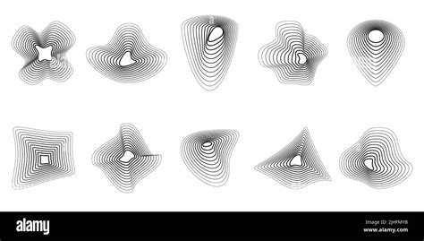 Abstract Design Elements Set Of Linear Elements For You Design Vector Illustration Abstract