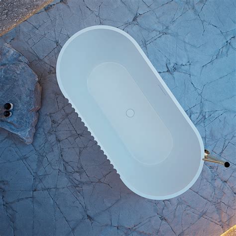 Quality Wholesale Unique Design Freestanding Fluted Acrylic Bathtub Xy