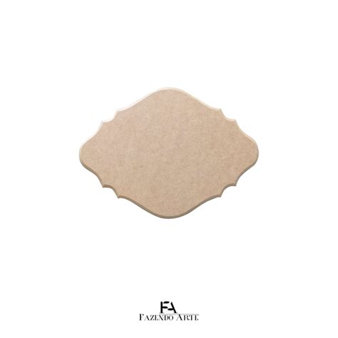 Aplique Placa Losango Trabalhada 20 X 145 Cm Em Mdf De 6mm Fa