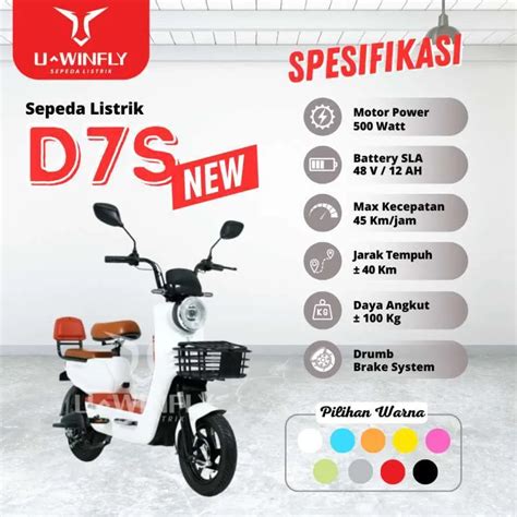 Uwinfly D8 12 Elecpit Agen Sepeda Listrik