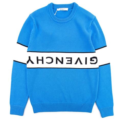 Givenchy Reverse Logo Sweater Bluewhite Onu