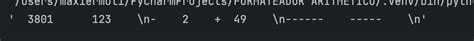 Scientific Computing With Python Projects Arithmetic Formatter
