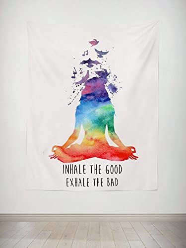 Simpkeely Tapisserie Chakra Colorée Décoration De Salle De Yoga Méditation Méditation Paix
