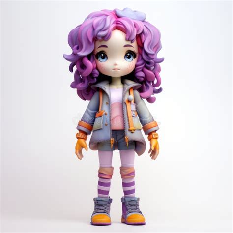 Pink Haired Girl In Realistic Hyper Detailed Portrait Style With
