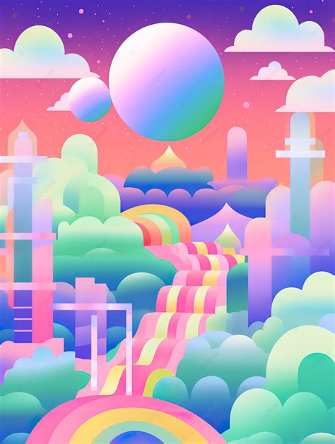 Dopamine Colorful Vibrant Background Wallpaper Image For Free Download