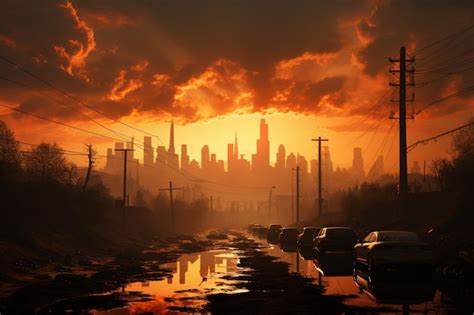 Premium Photo Sunshine Amidst Summer Smogs Grasp