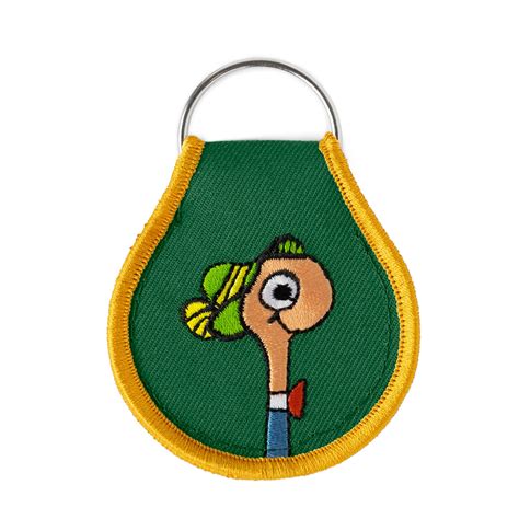 3p4 X Richard Scarry® Lowly Worm Patch Keychain Three Potato Four