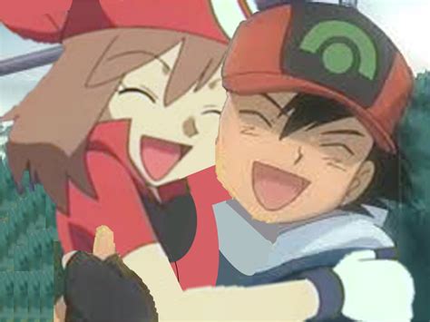 Pokemon Ash And May Hug