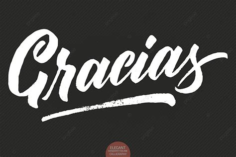 Gracias Vector Hd Png Images Vector Grunge Hand Drawn Lettering