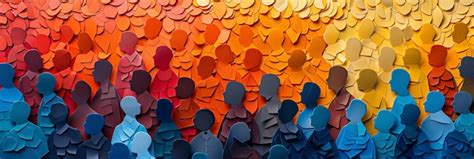 Paper Cutout Figures Symbolizing Community And Diversity Premium Ai Generated Image